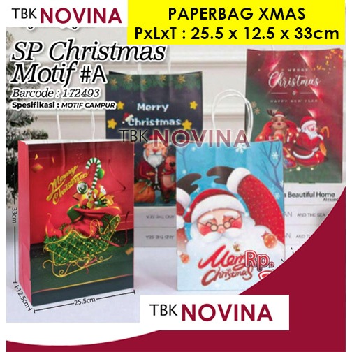 Jual PAPER BAG NATAL / TAS CHRISTMAS / TAS KERTAS / KANTONG KERTAS ...