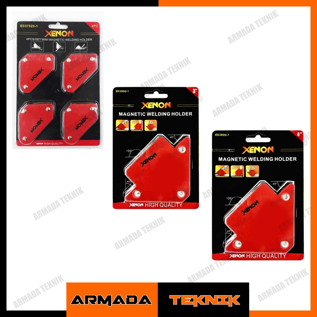 Jual Xenon Siku Magnet 2 3 4 inch Pemegang Besi Las Sudut 45 90 135 ...