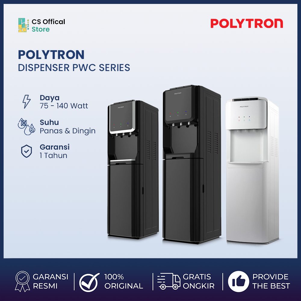 Jual POLYTRON Dispenser Galon Bawah PWC 600 PWC 500 PWC 615 Low Watt ...