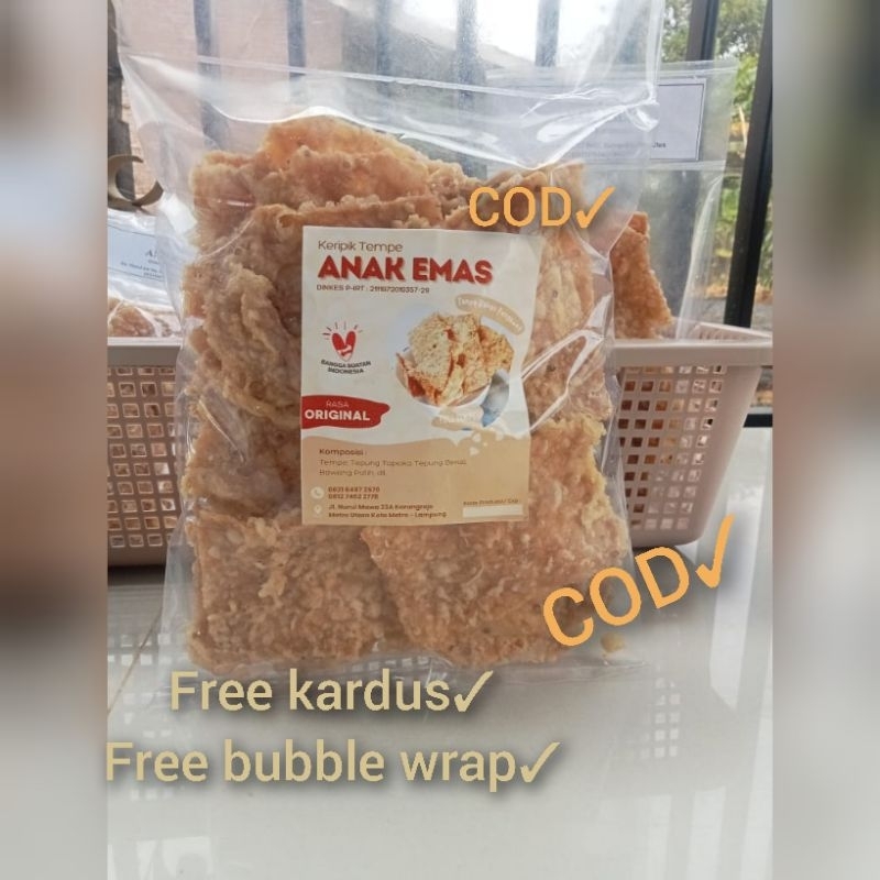 Jual keripik tempe kotak original berat 200 gram | Shopee Indonesia