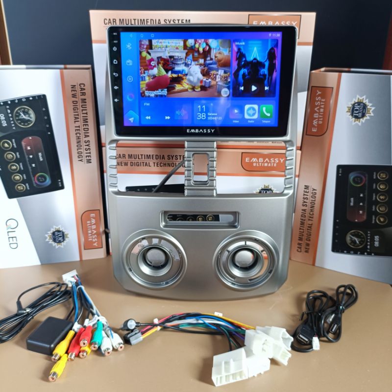 Jual Head Unit Android Rush Terios Ram 2/32Gb Embassy Qled 9 Inchi ...