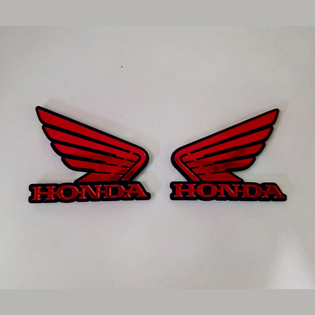Jual stiker 3d akrilik motor logo honda sayap emblem sayap honda ...