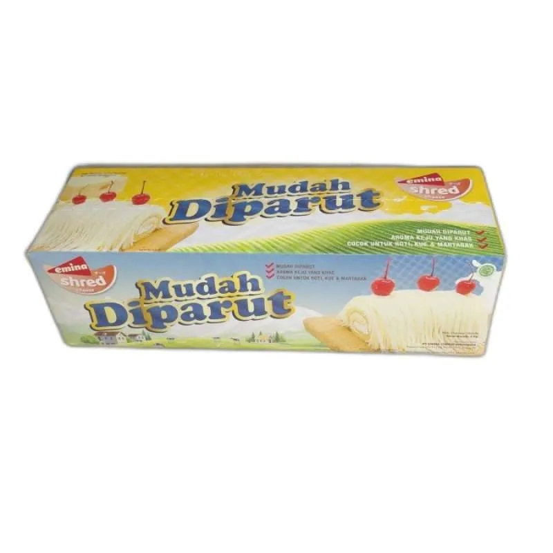 Jual Keju Emina Cheddar Shred 2kg Mudah Diparut (ED SEP 2025) | Shopee ...