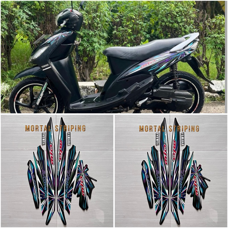 Jual STICKER STRIPING FULL SET LIS LIST BODI MOTOR MIO SMILE SPORTY ...