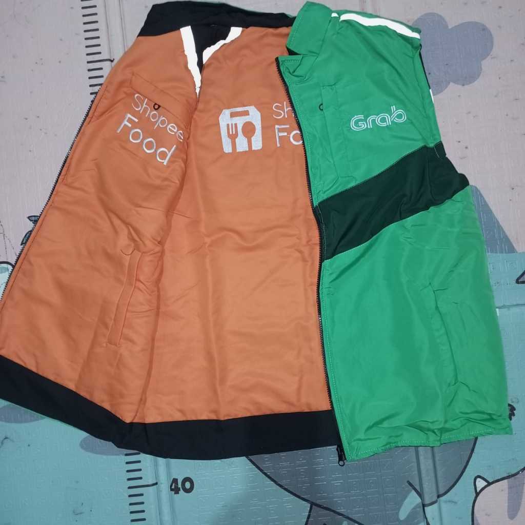 Jual ROMPI GRAB SOPI ORANGE MUDA BAHAN ANTI AIR MURAH | Shopee Indonesia