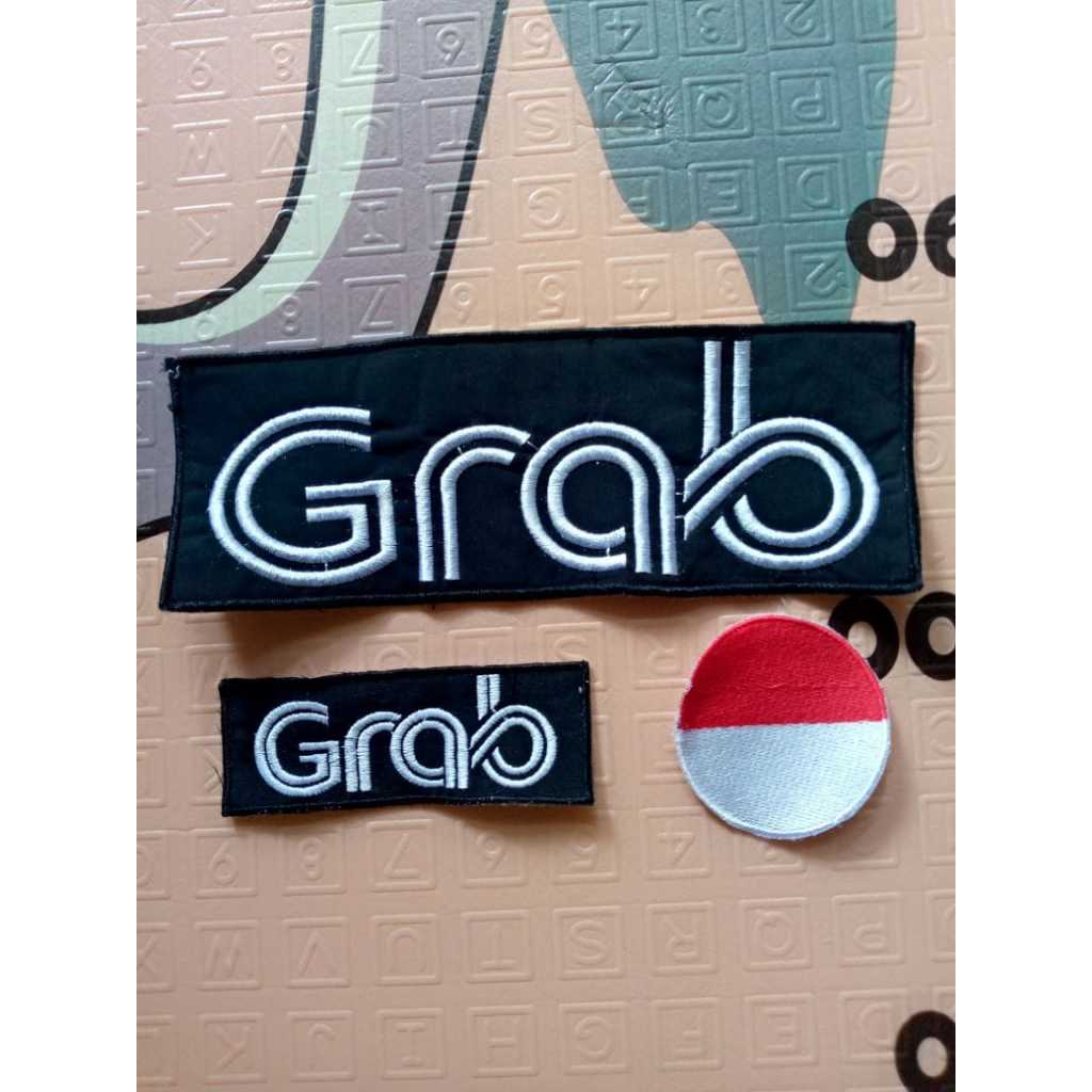 Jual EMBLEM GREP PUTIH LOGO GRAB BENANG PUTIH ISI 3 ANEKA PILIHAN ADA ...
