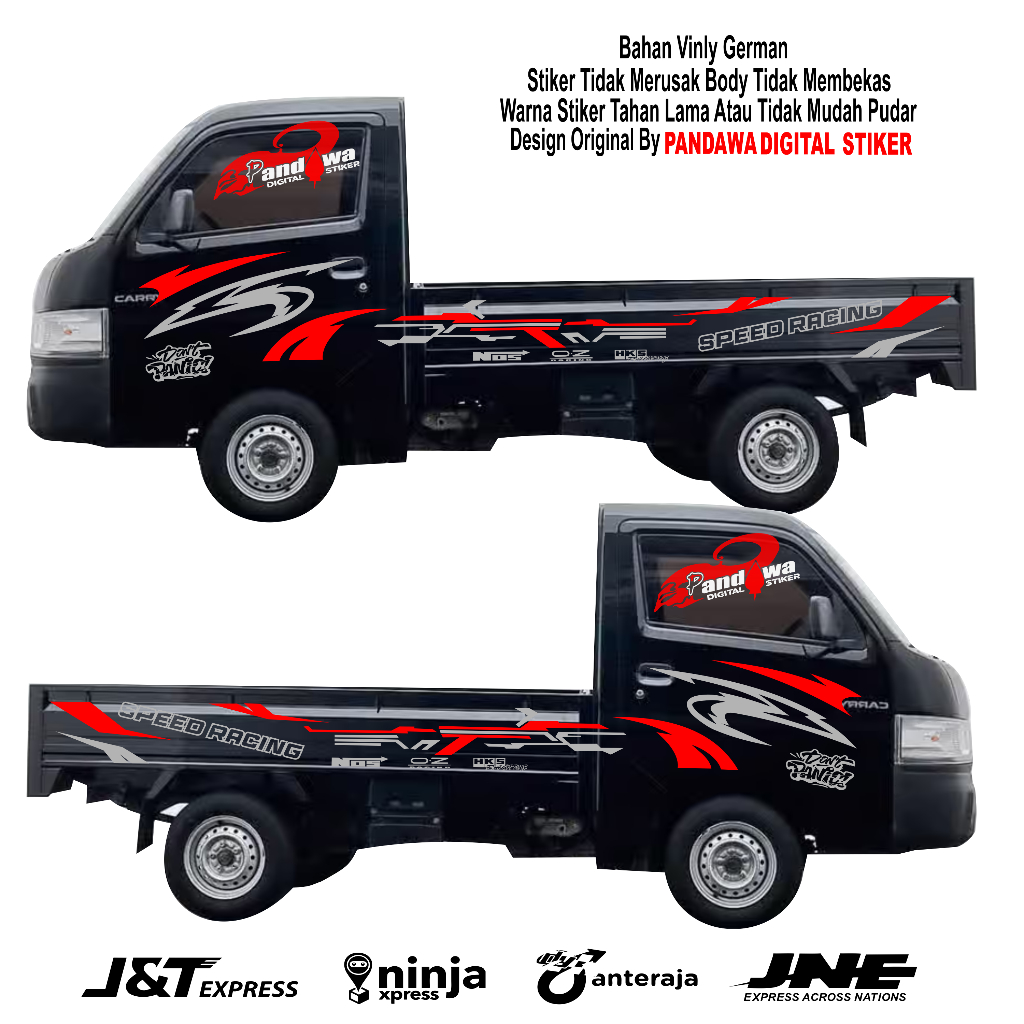 Jual Stiker mobil Suzuki Carry pick up List Sticker Cutting Pick up ...