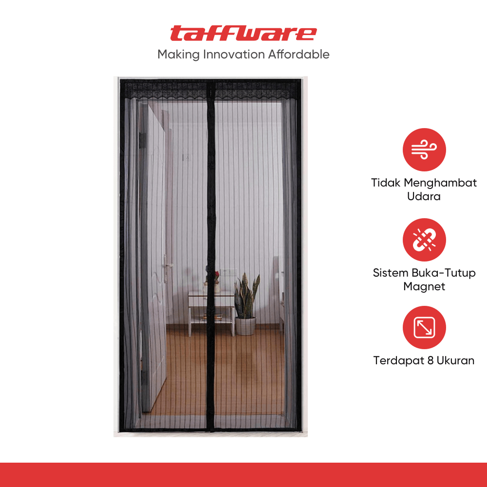 Jual TaffHOME Tirai Pintu Anti Nyamuk Kelambu Magnetic Door - CNY-121 ...