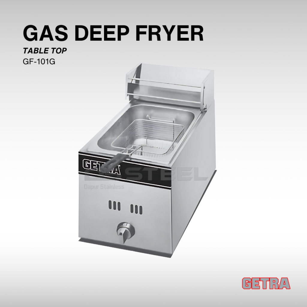 Jual GETRA Gas Deep Fryer 1 Basket GF-101G / Penggorengan Kentang, Nugget, Risol Getra GF 101G ...