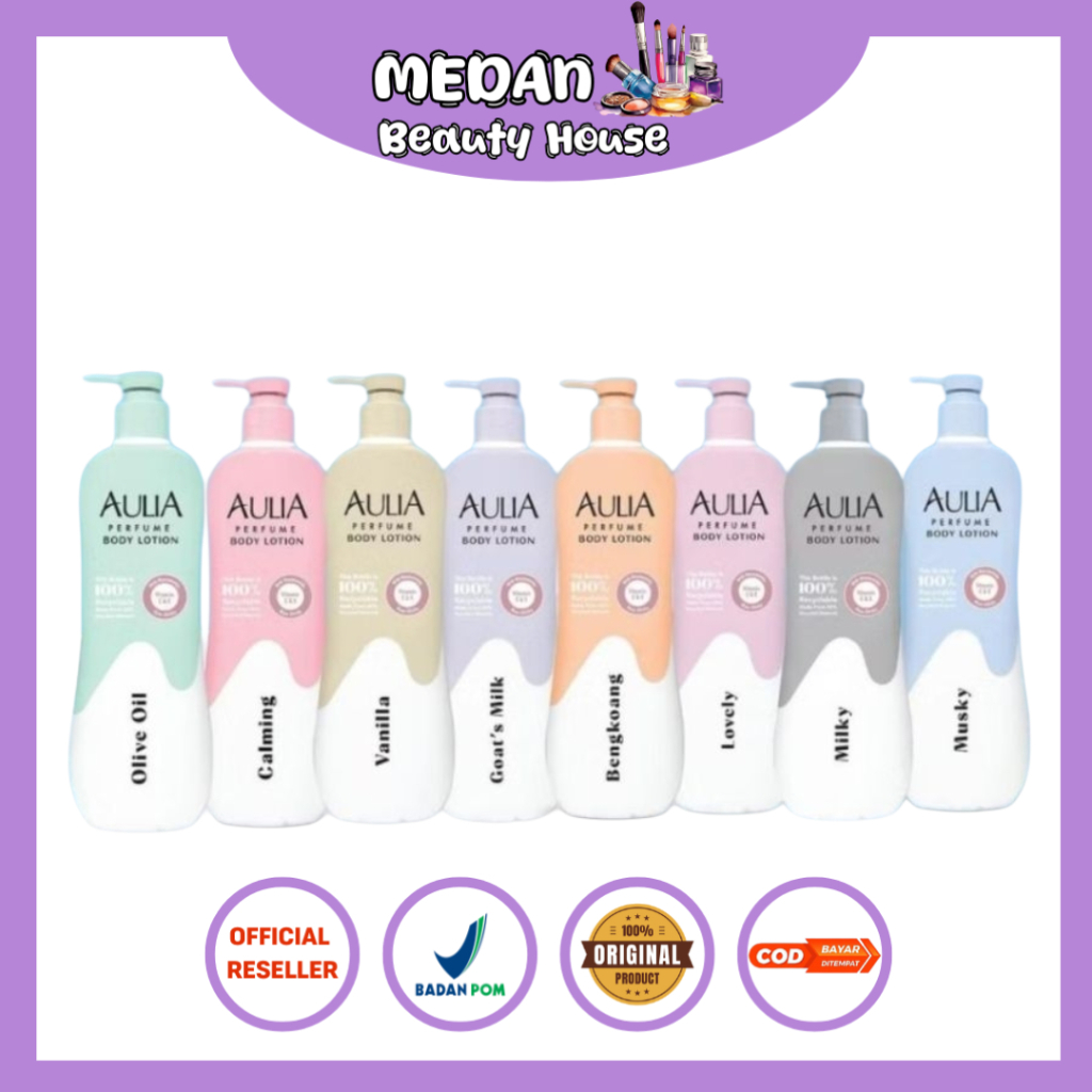 Jual AULIA PERFUME BODY LOTION WITH WHITENING - 600ml | Shopee Indonesia