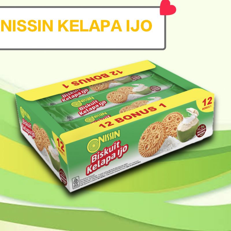 Jual Nissin Biskuti Kelapa Ijo Box | Shopee Indonesia