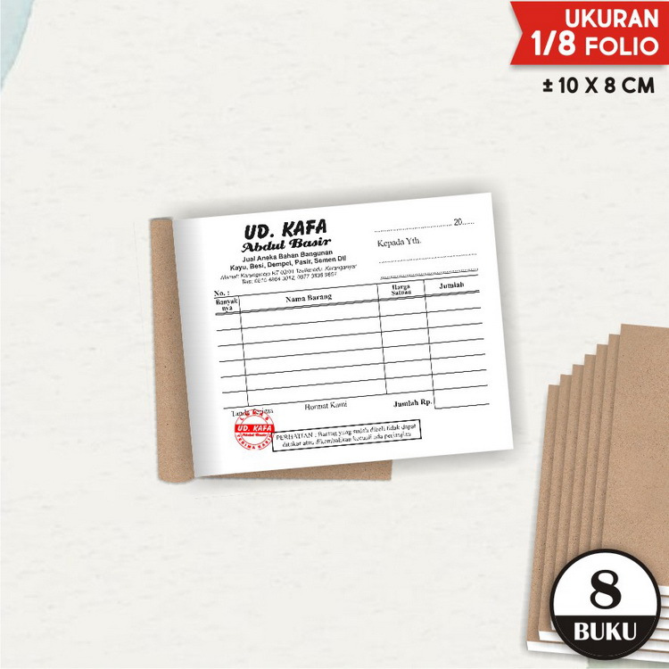 Jual Cetak Bikin Nota Custom Desain Gratis Sendiri 2 Rangkap 1 Ply 3 ...
