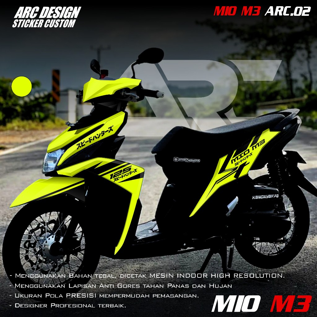 Jual (COD PROMO) TERBARU Decal Sticker Yamaha Mio M3 125 Full body ...