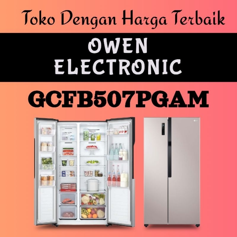 Jual LG KULKAS SIDE BY SIDE REFRIGERATOR GCFB507PGAM | Shopee Indonesia
