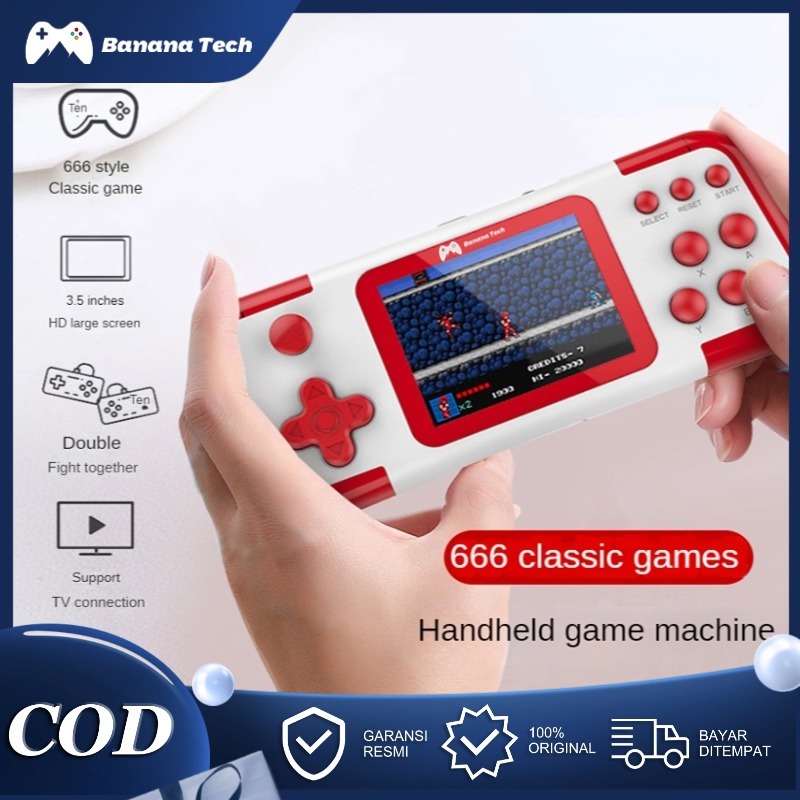 Jual Banana Tech Game Konsol Game Portabel Mini Nostalgia Layar Warna ...
