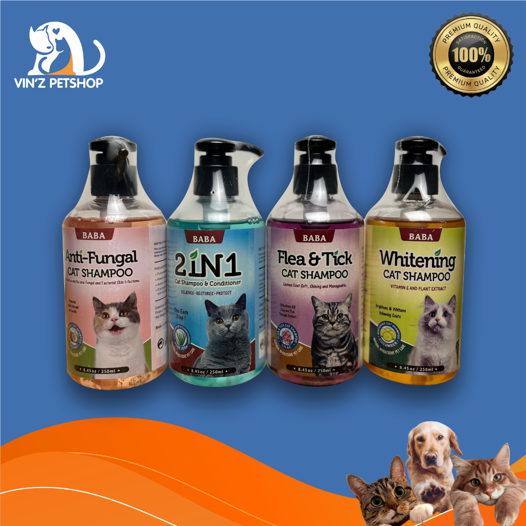 Jual Shampo Kucing Baba Anti Kutu dan jamur Anti Fungal Long Lasting ...