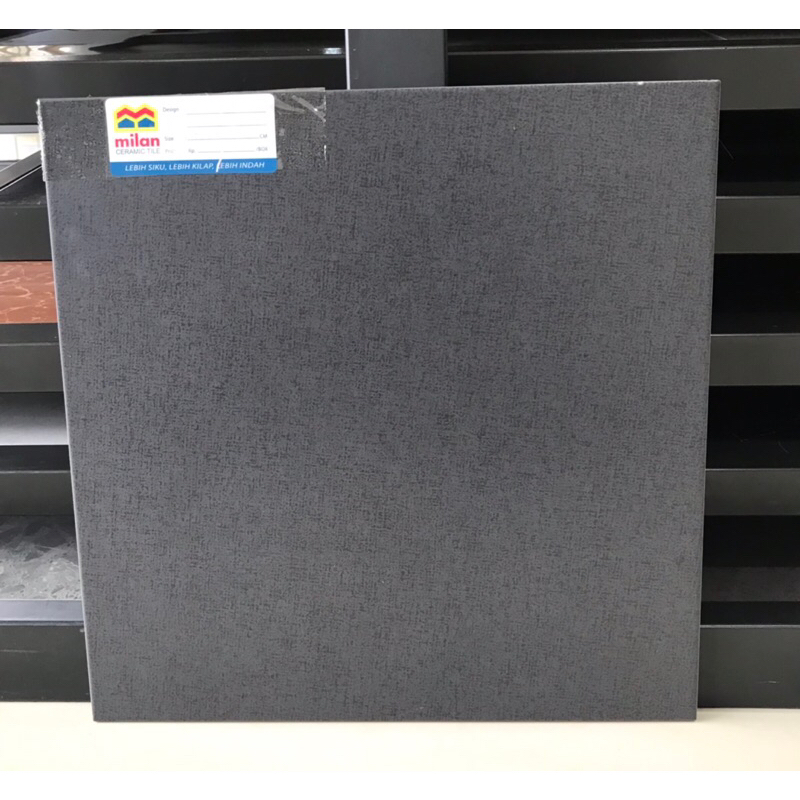 Jual Keramik Milan Cotton Black Ukuran 40x40 Tekstur Doff/Kesat ...