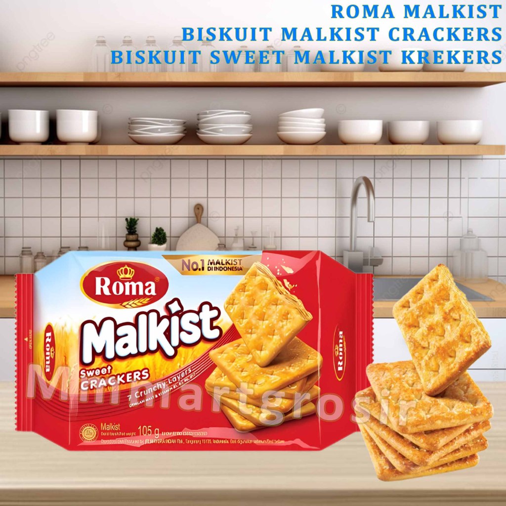 Jual Biscuit Roma Malkist / Biskuit Malkist Crackers / Biskuit Sweet ...