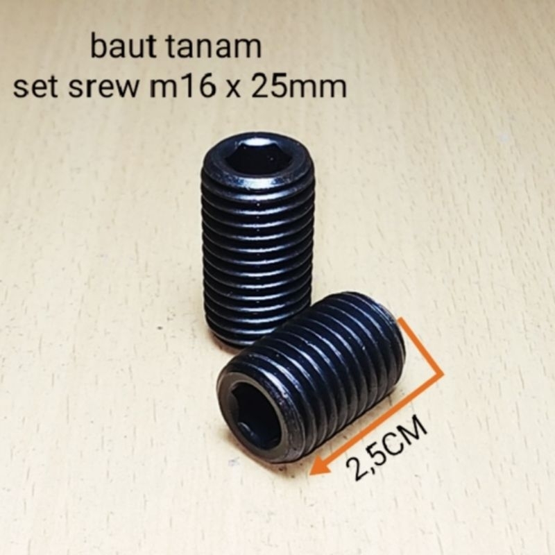 Jual baut tanam m16x25mm pitch drar 2,0 set srew baut L set / Ltk ...