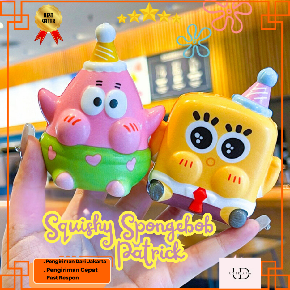 Jual UD Mainan Anak Squishy Karakter Spongebob Patrick Aneka Squishy ...