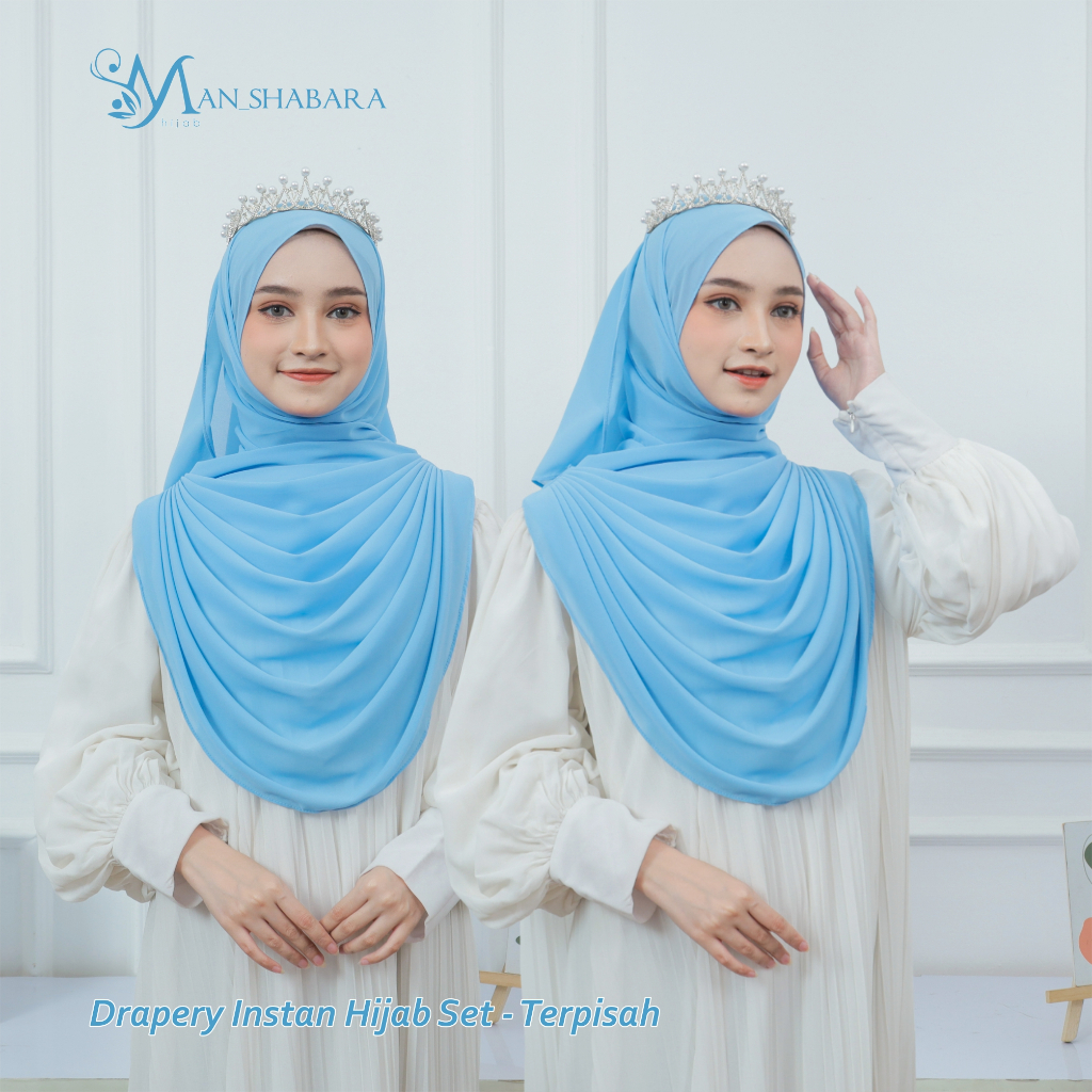 Jual DRAPERY INSTAN HIJAB SET MALAYSIA/HIJAB DRAPERY DEPAN TER-PISAH ...
