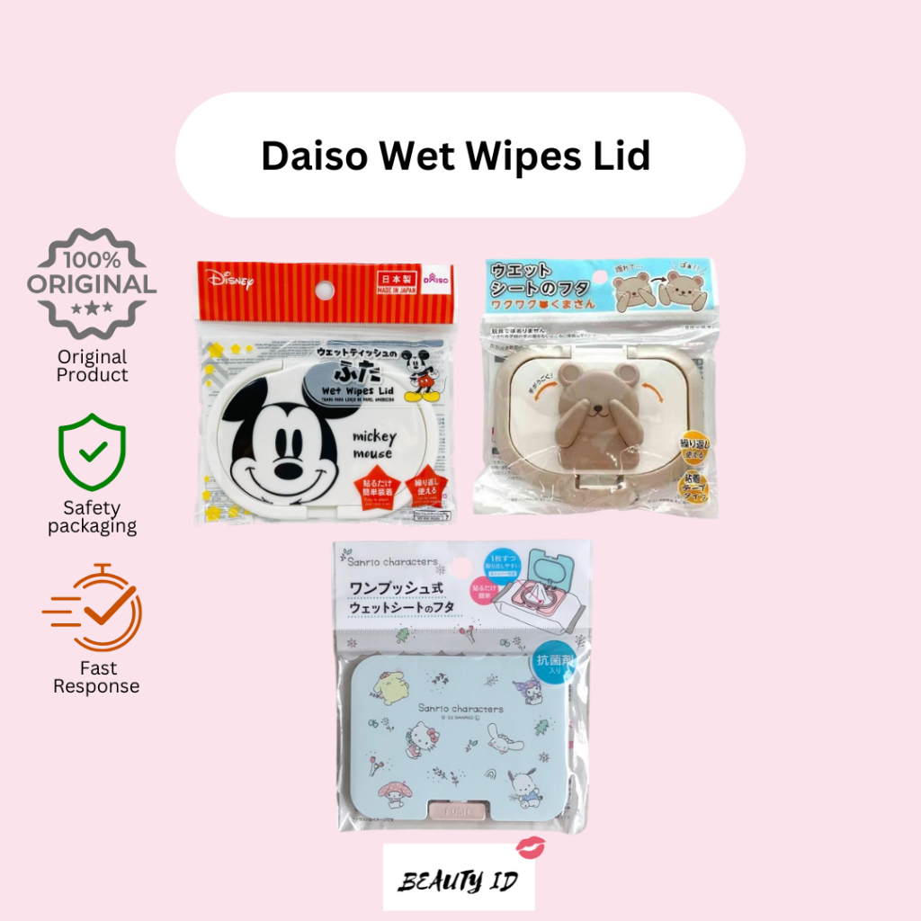 Jual [READY] Daiso Wet Tissue Cover Lid Sanrio Disney (Tutup Tisu ...