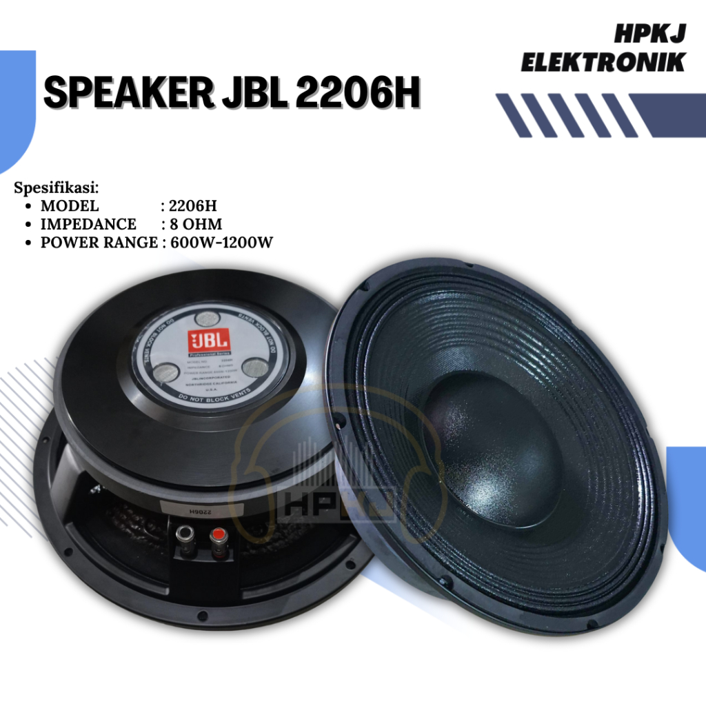 Jual SPEAKER KOMPONEN JBL 2206H Speaker 12inch 2206-H | Shopee Indonesia