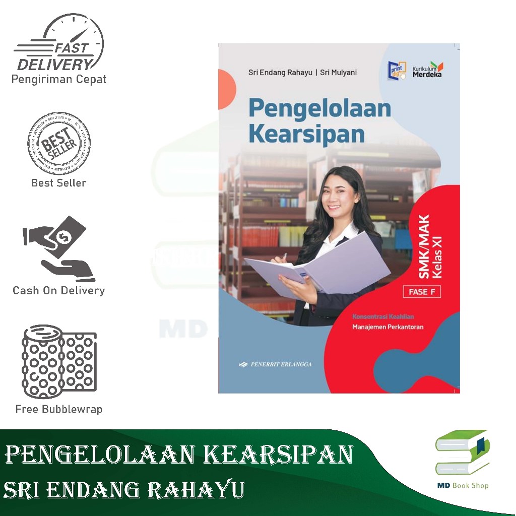 Jual BEST SELLER PENGELOLAAN KEARSIPAN SMK/MAK KELAS XI KURIKULUM ...