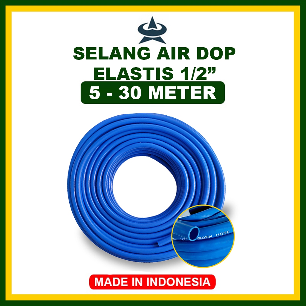 Jual GEMUK Selang Air 1/2 Inch 5 Meter Selang Air Elastis DOP Selang Cuci Mobil Siram Tanaman ...