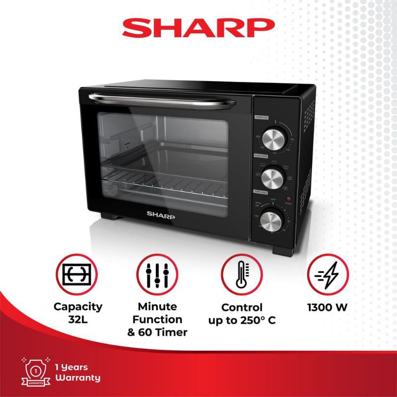 Jual SHARP Oven Listrik 32 Liter EO-32BK | Shopee Indonesia
