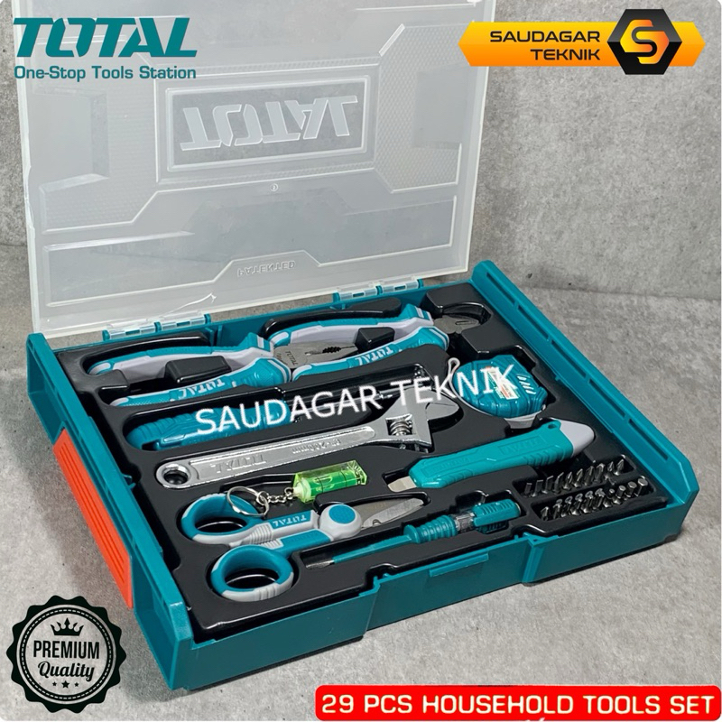 Jual TOTAL Toolkit Set 29 Pcs Tool Kit Household Hand Tool Tool Kit Set ...