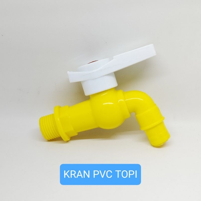 Jual KRAN TOPI PVC 1/2 INCH / KRAN AIR PVC 1/2 INCH | Shopee Indonesia