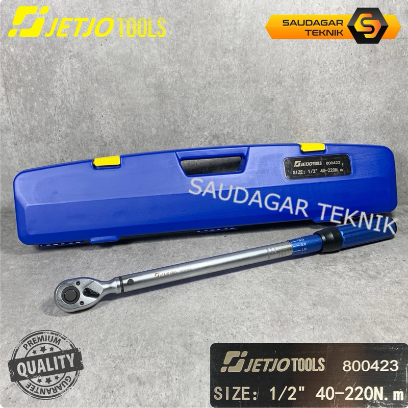 Jual Kunci Torsi Momen Jetjo Tools 40-220 N.M 1/2 Inch Torque Wrench 1/ ...