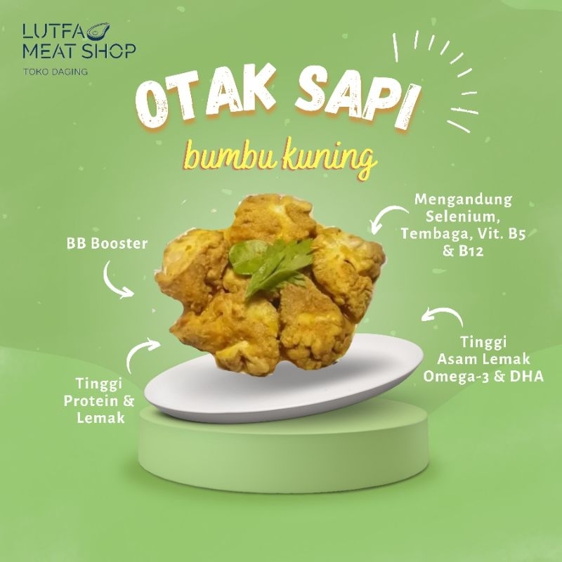 Jual Otak sapi bumbu kuning EMPASI bayi -+145 gr | Shopee Indonesia