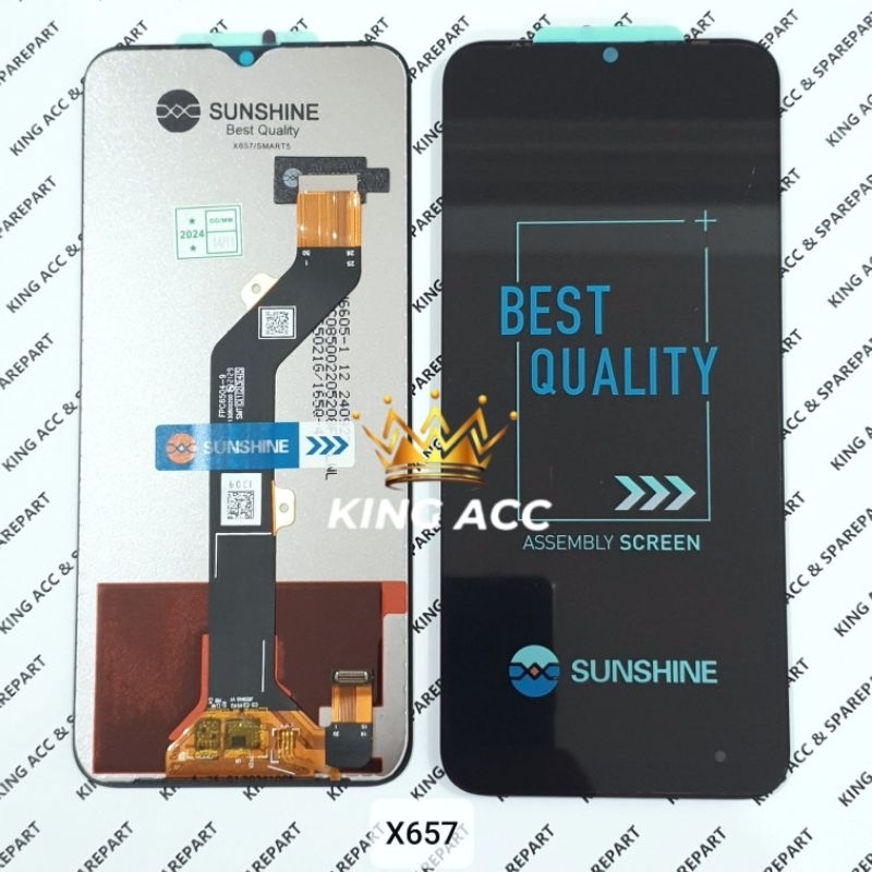 Jual NEW SUNSHINE LCD TOUCHSCREEN INFINIX SMART 5 / HOT 10 LITE / X657 / X657B BLACK SUNSHINE ...
