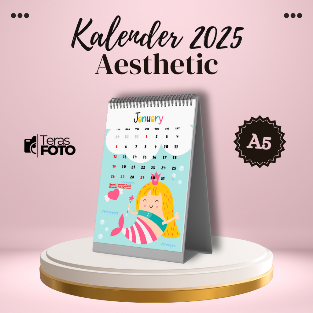 Jual KALENDER 2025 MOTIF AESTHETIC 19 / KALENDER ESTETIK/ KALENDER MEJA ...