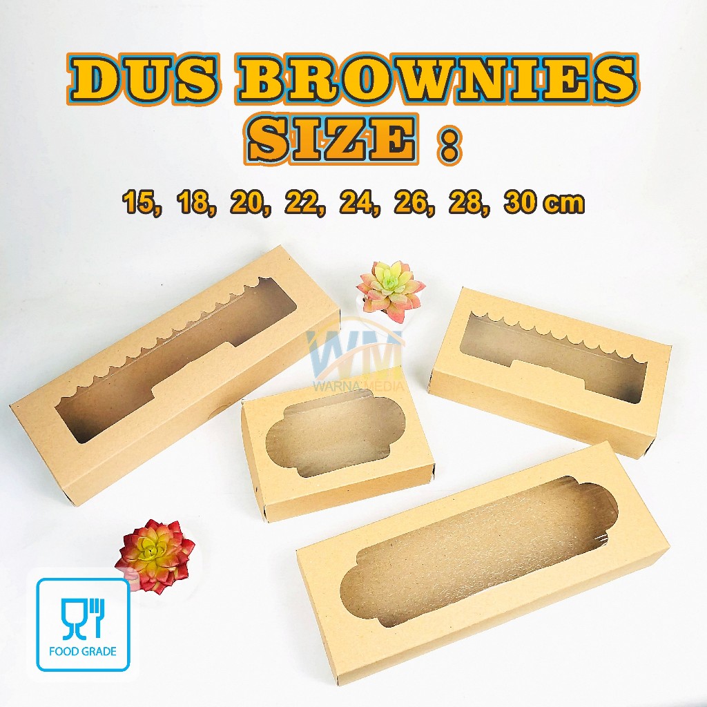 Jual Dus Box Bolen Laminasi / Kotak Brownies Laminasi Jendela / Box ...