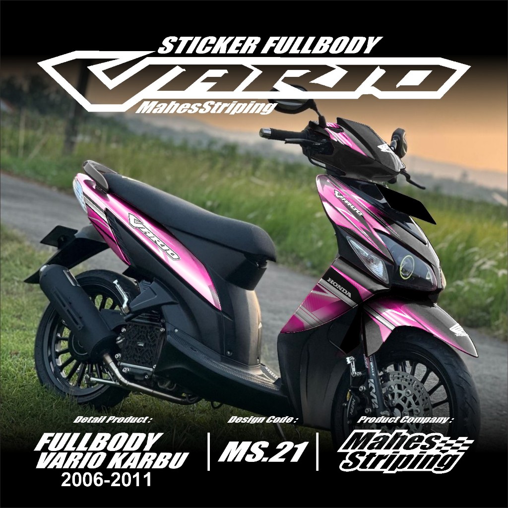 Jual Decal Sticker Fullbody Vario 110 Karbu 2006 2007 2008 2009 2010 ...