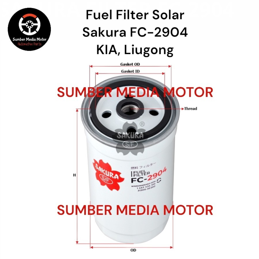 Jual Sakura Fuel Filter Solar FC-2904 KIA, Liugong | Shopee Indonesia