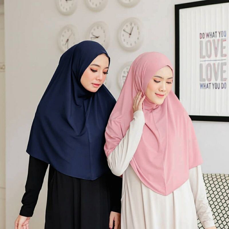 Jual Jilbab Instan Non Pet Jersey Malay Ukuran L - Bergo instan Non Pet / Kerudung Malay Premium ...