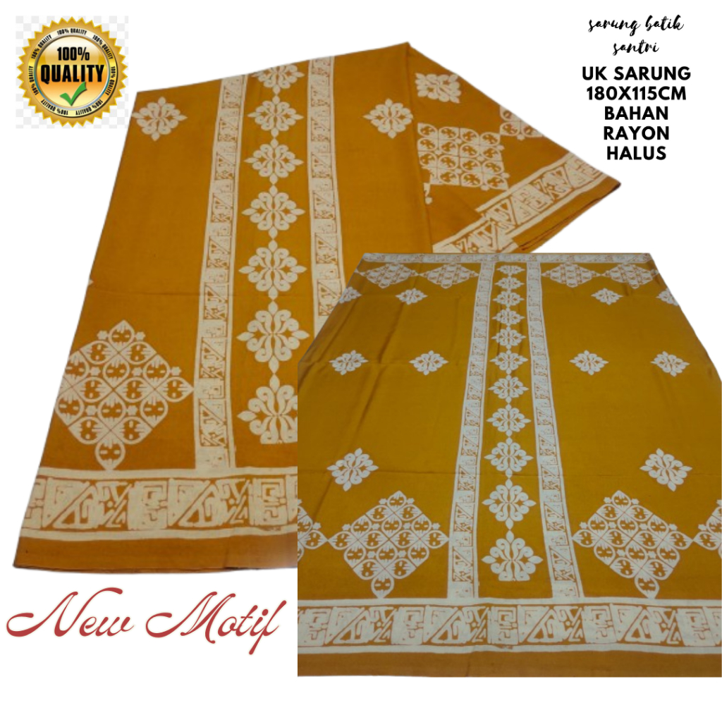 Jual new motif sarung batik halus santri remaja lembut & adem | Shopee ...