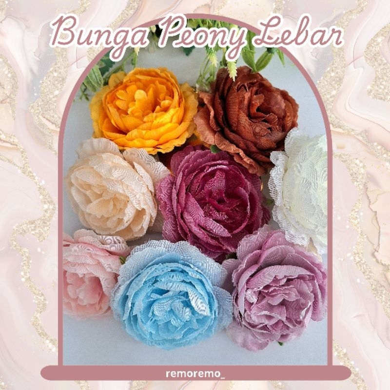 Jual BUNGA PEONY LEBAR - BESAR DEKORASI HIASAN MAHAR AESTHETIC WARNA ...