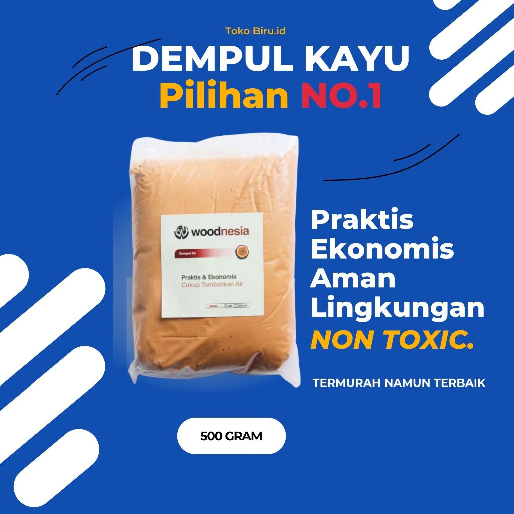 Jual Dempul Kayu 500 gram Pakai Air Water Based Kayu Jati Mahoni ...