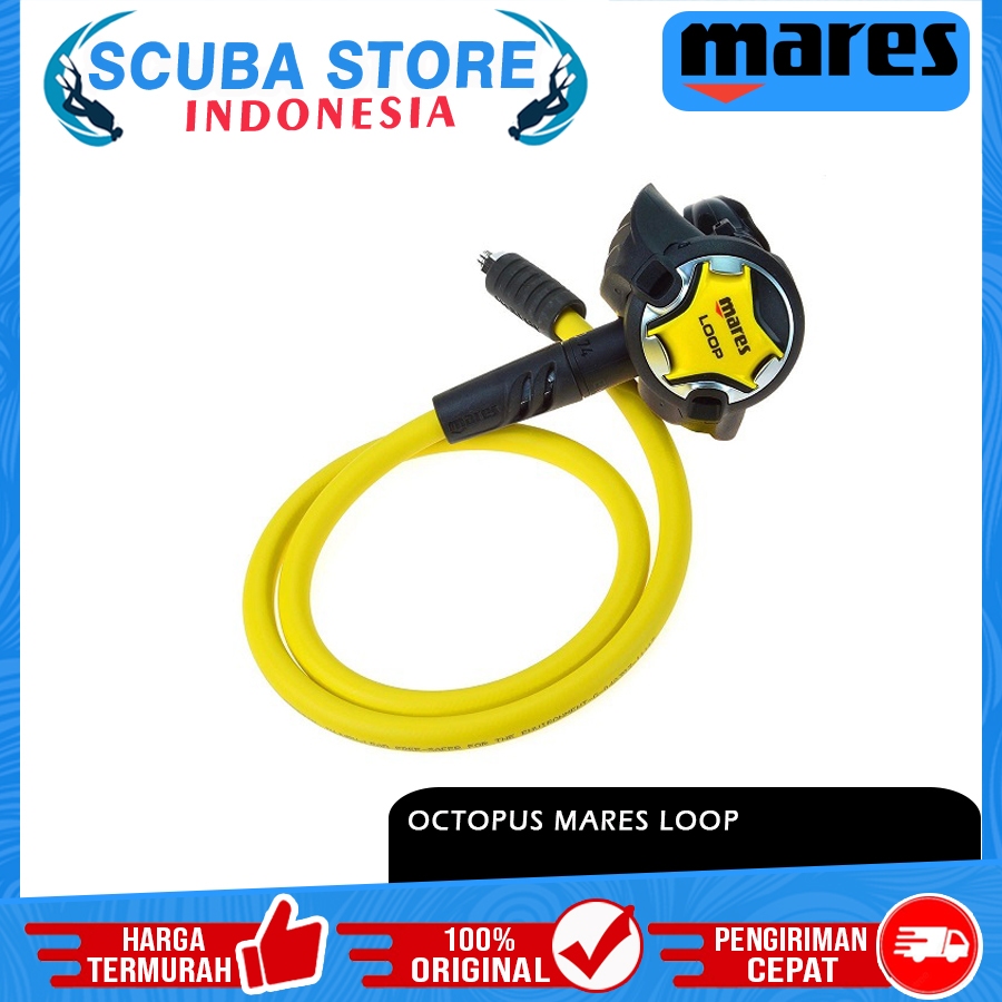 Jual Octopus Mares Loop Second 2nd Stage Regulator Scuba Diving Selam ...