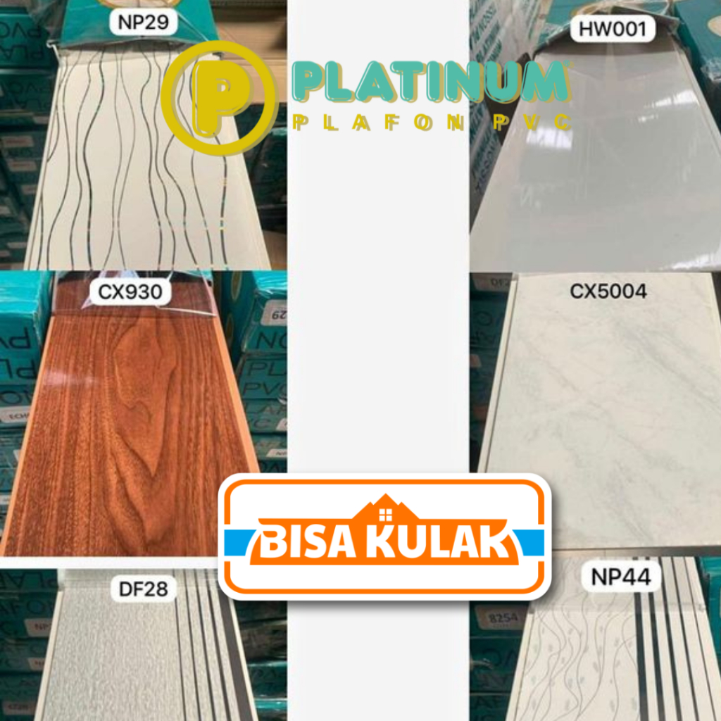 Jual PLAFON PVC PREMIUM PLATINUM / PLAFON PLASTIK PVC VARIAN DOFF ...