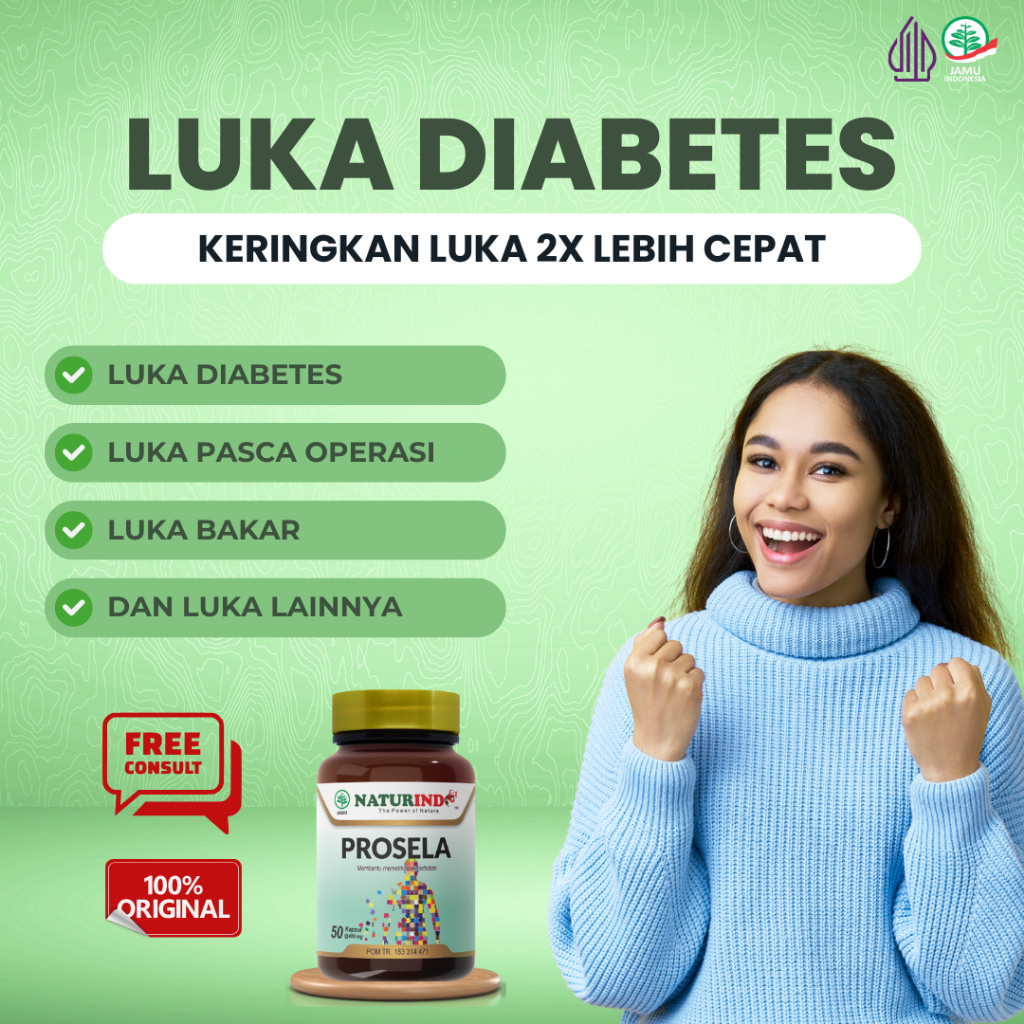 Jual Obat Herbal Pengering Luka Diabetes Basah Pasca Operasi Prosela ...