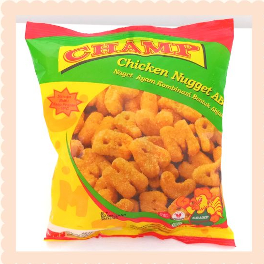 Jual Champ Chicken Nugget ABC 250gr Nugget Bentuk Abjad | Shopee Indonesia