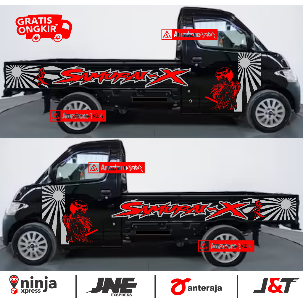 Jual STICKER CUTTING MOBIL PICK UP GRANDMAX READY STOCK BISA GANTI NAMA ...