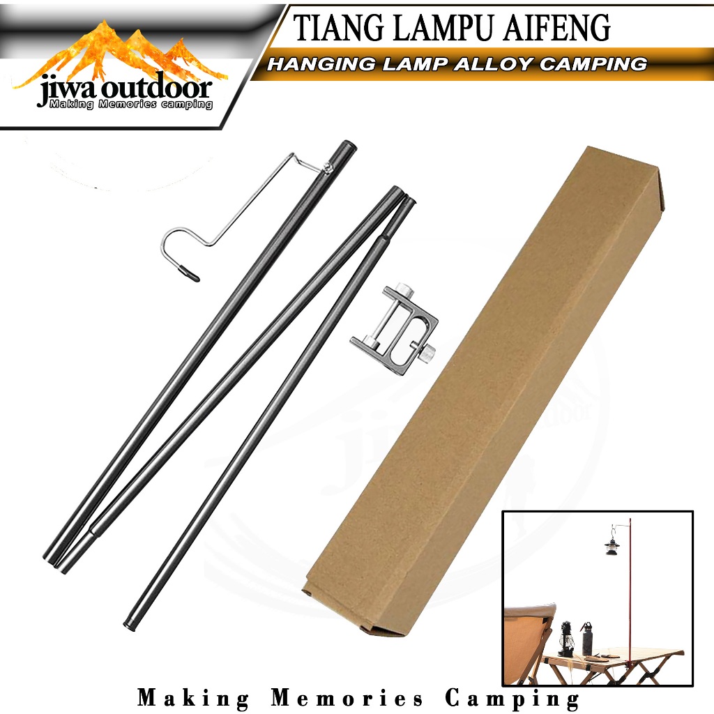 Jual tiang lampu camping aifeng - af10 light pole outdoor alloy 96 cm ...