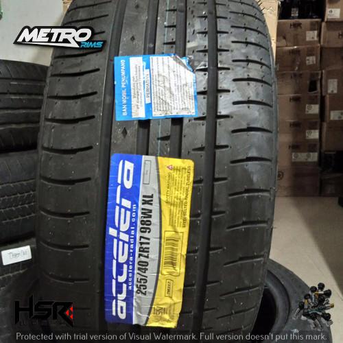 Jual ban mobil tapak lebar tubeless ring 17 255/40 merk accelera PHI ...